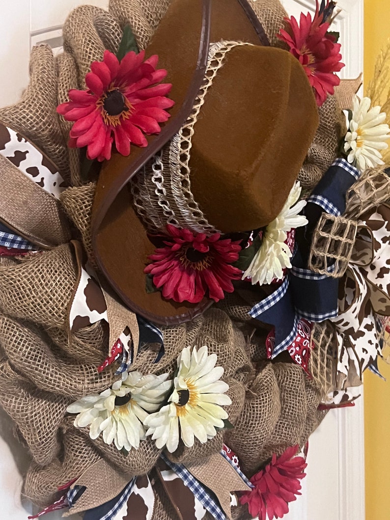 Western Girl Wreath, Hay Girl Hay Door Hanger, Cowgirl Wreath, Rodeo ...