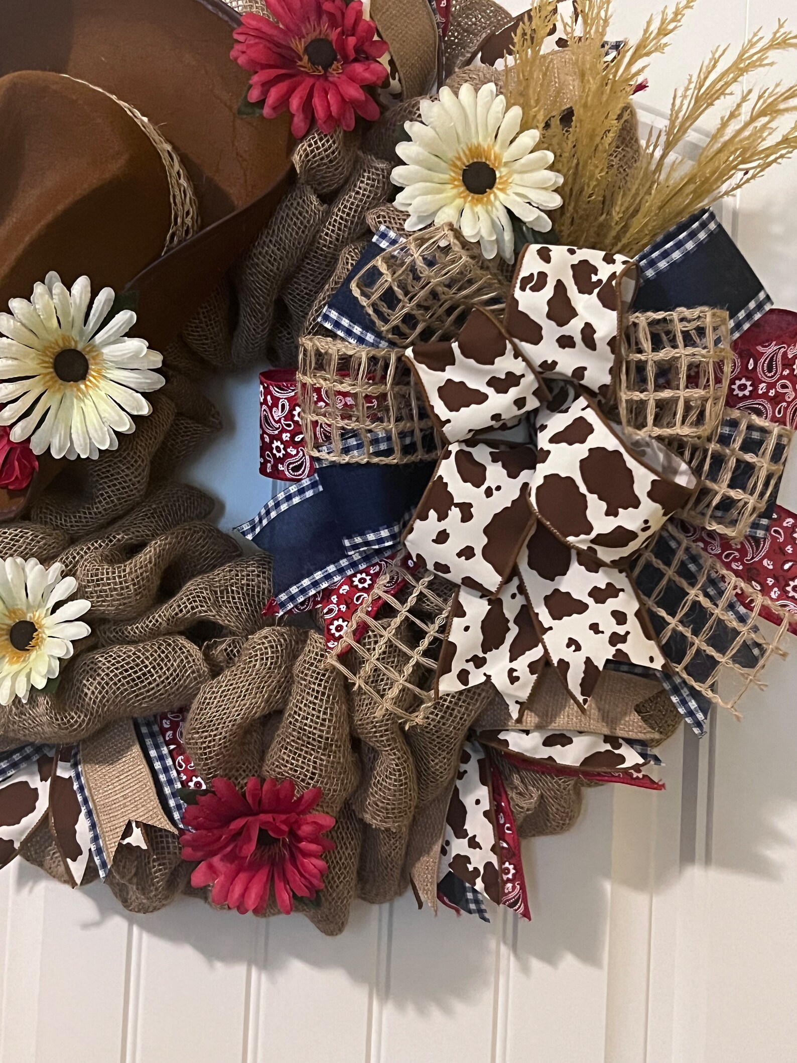 Western Girl Wreath, Hay Girl Hay Door Hanger, Cowgirl Wreath, Rodeo ...