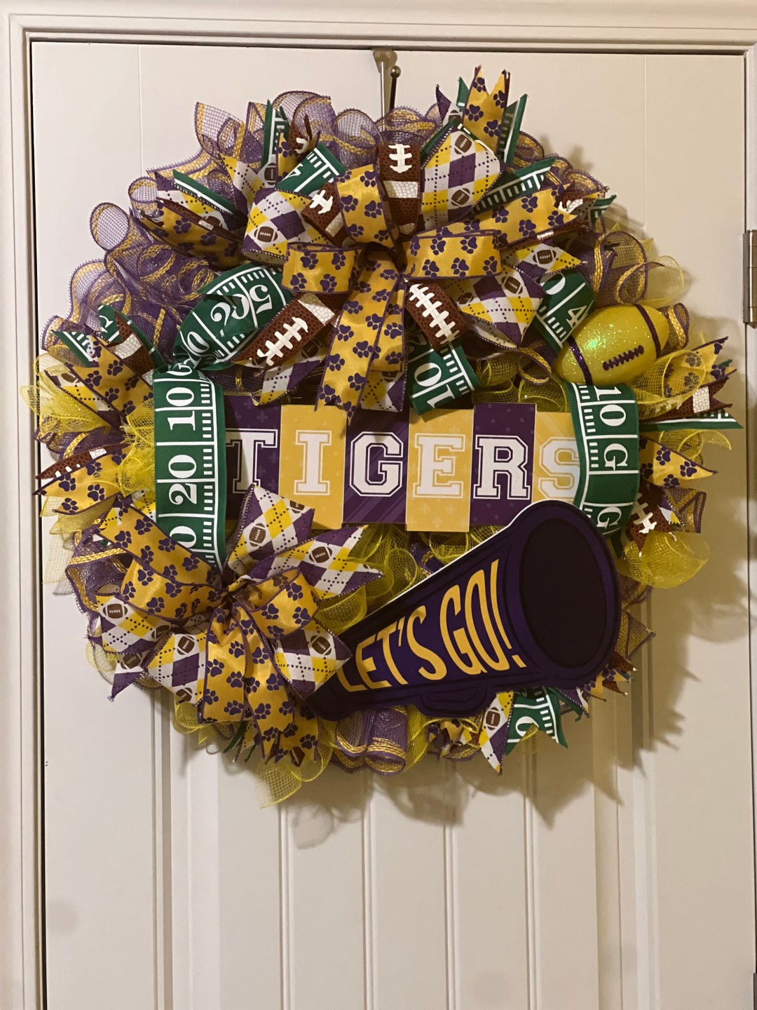 Let’s Go Tigers!, Number 1 Fan, Tigers Wreath, LSU, LSU Football ...