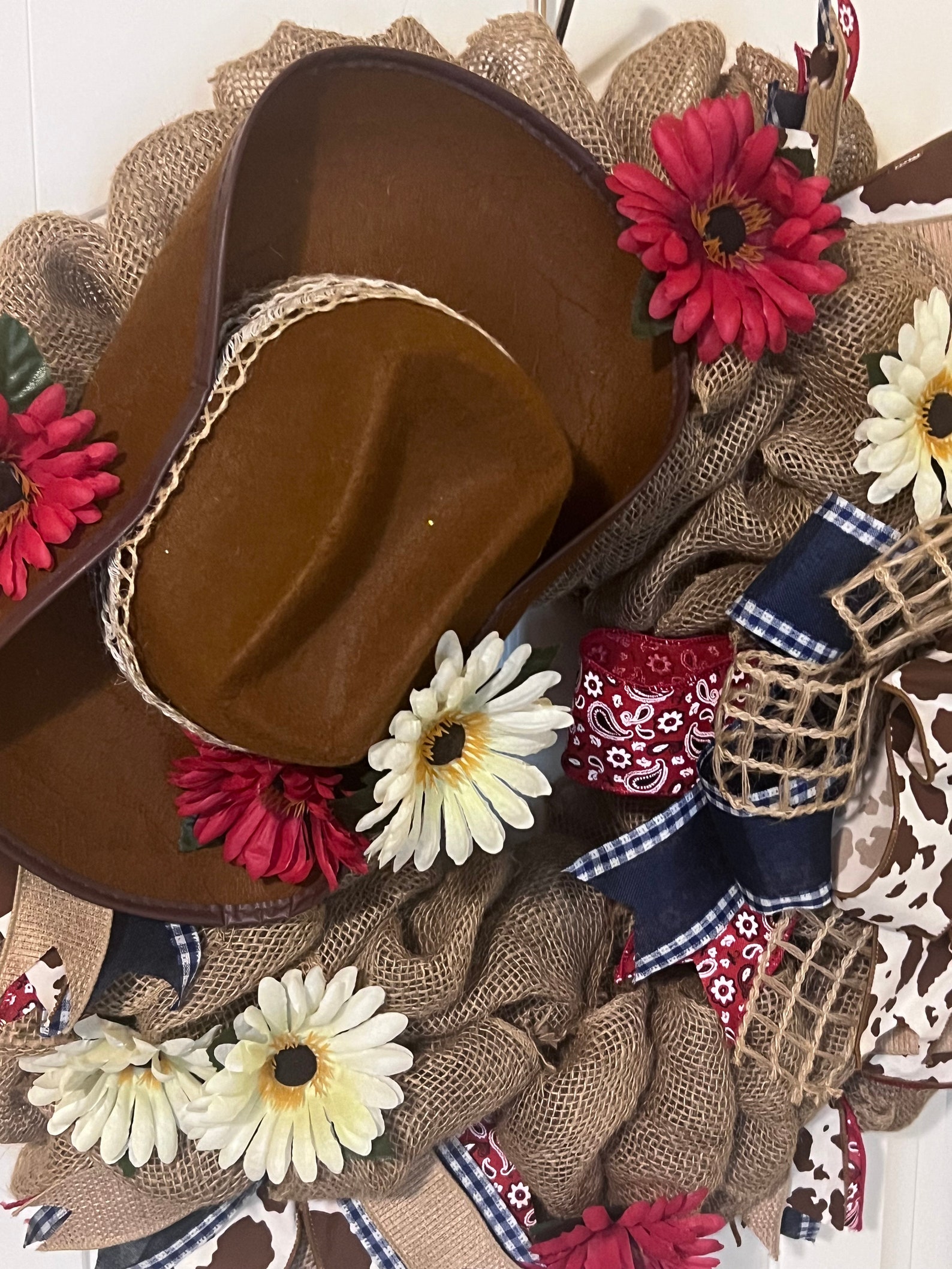 Western Girl Wreath, Hay Girl Hay Door Hanger, Cowgirl Wreath, Rodeo ...