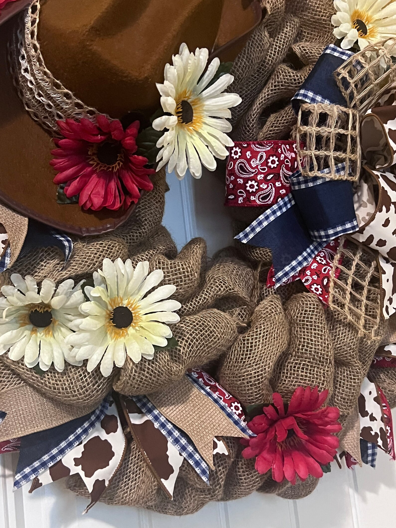 Western Girl Wreath, Hay Girl Hay Door Hanger, Cowgirl Wreath, Rodeo ...