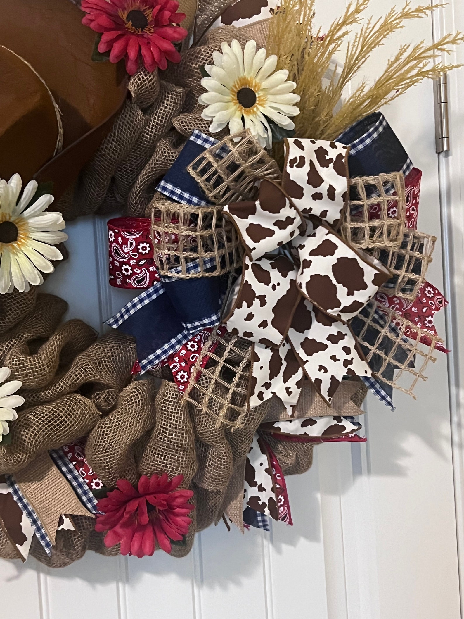 Western Girl Wreath, Hay Girl Hay Door Hanger, Cowgirl Wreath, Rodeo ...