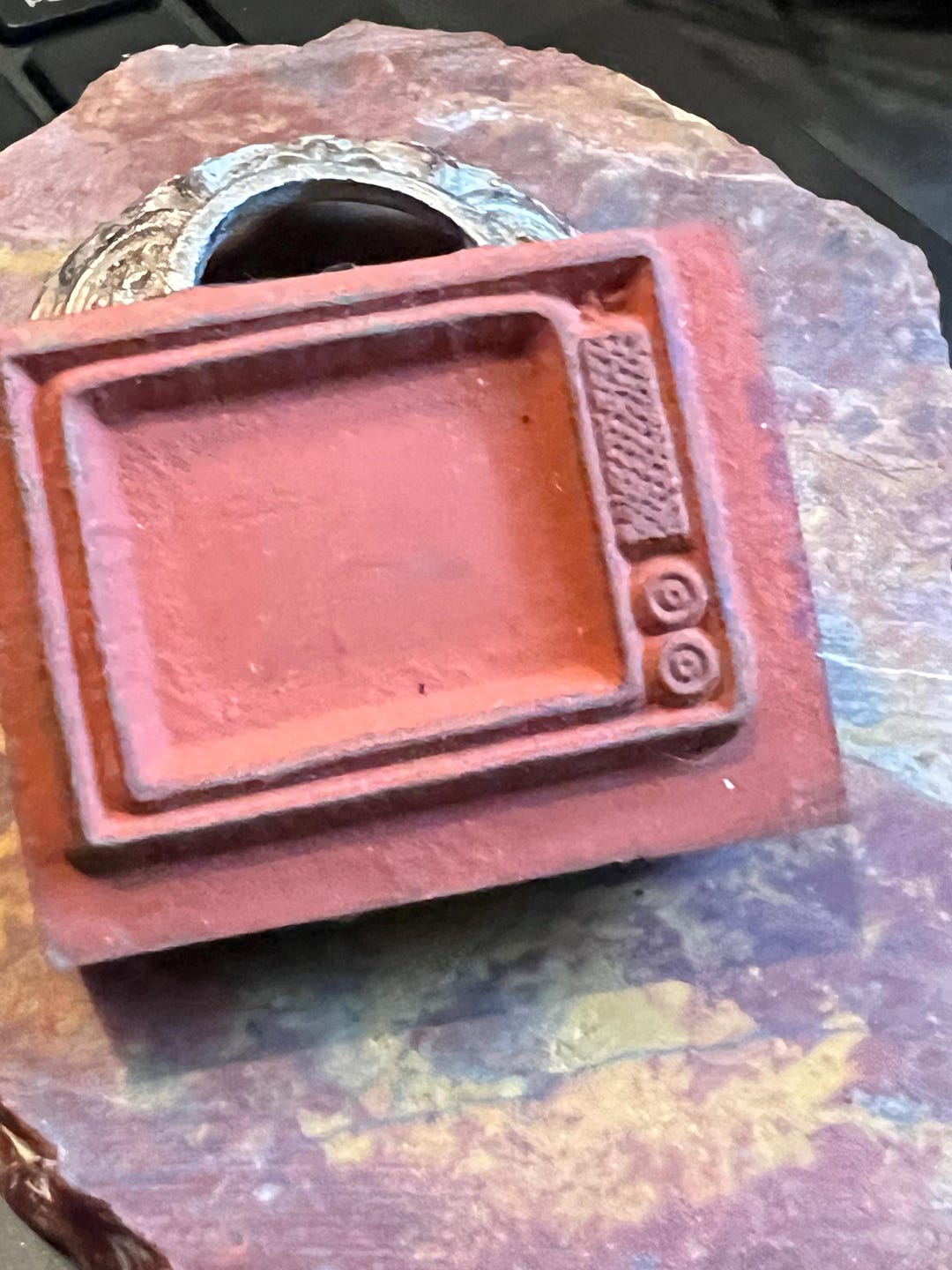 TV Stamp, Vintage Rubber Rare Television 70s Style - Etsy