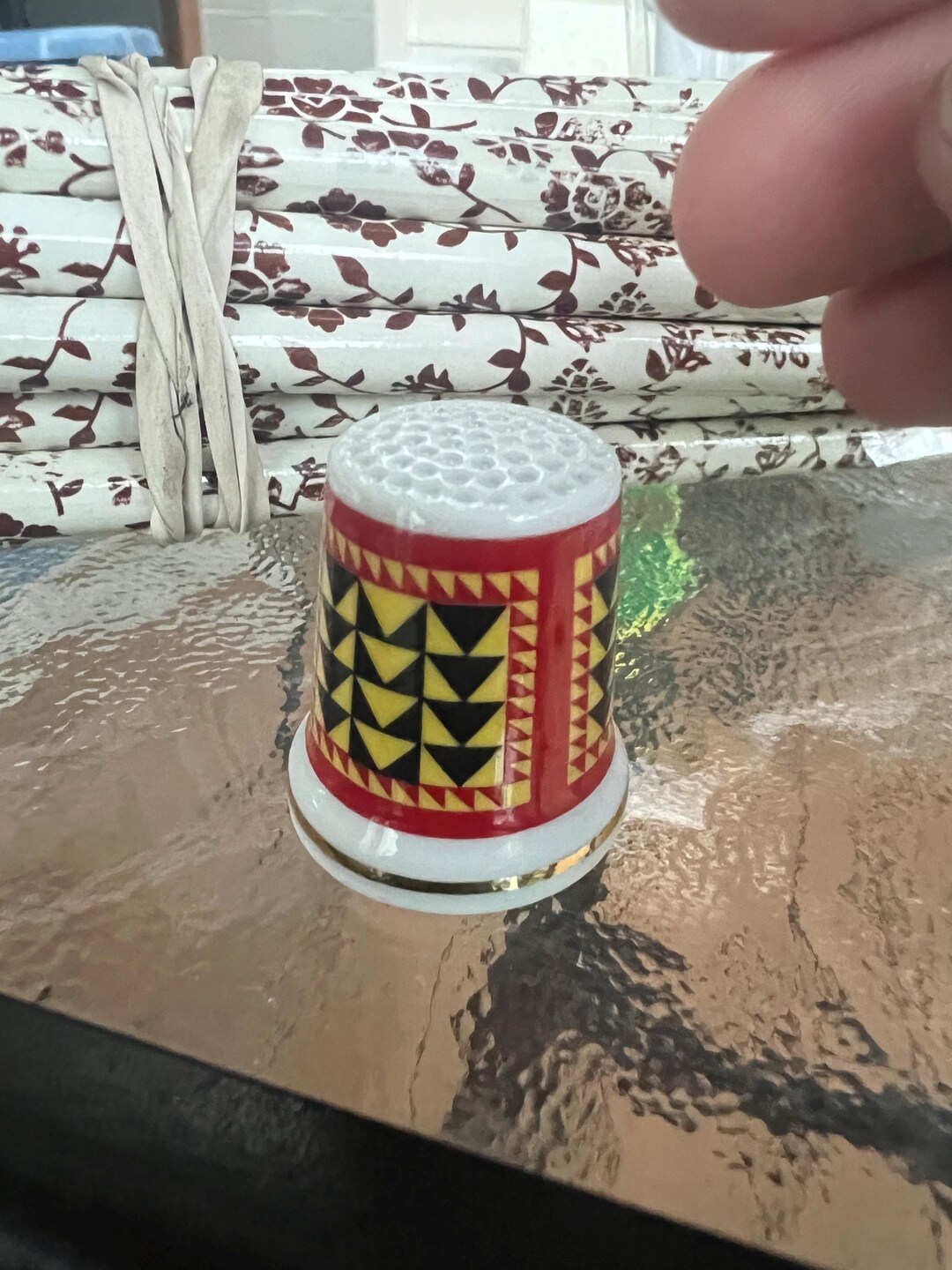 Gerold Porzellan Bavarian West Germany Thimbles 4pc Collection Gift for ...