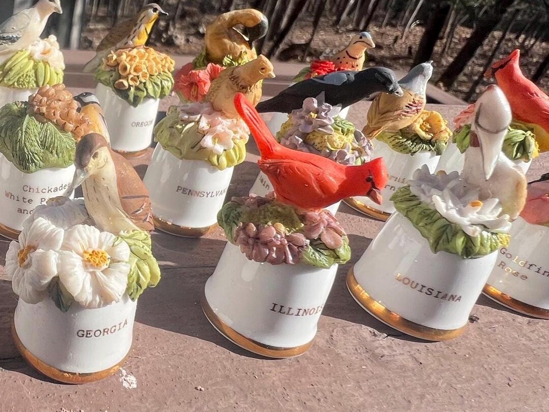 Thimble Collectors Club State Bird Thimble, Sutherland England ...