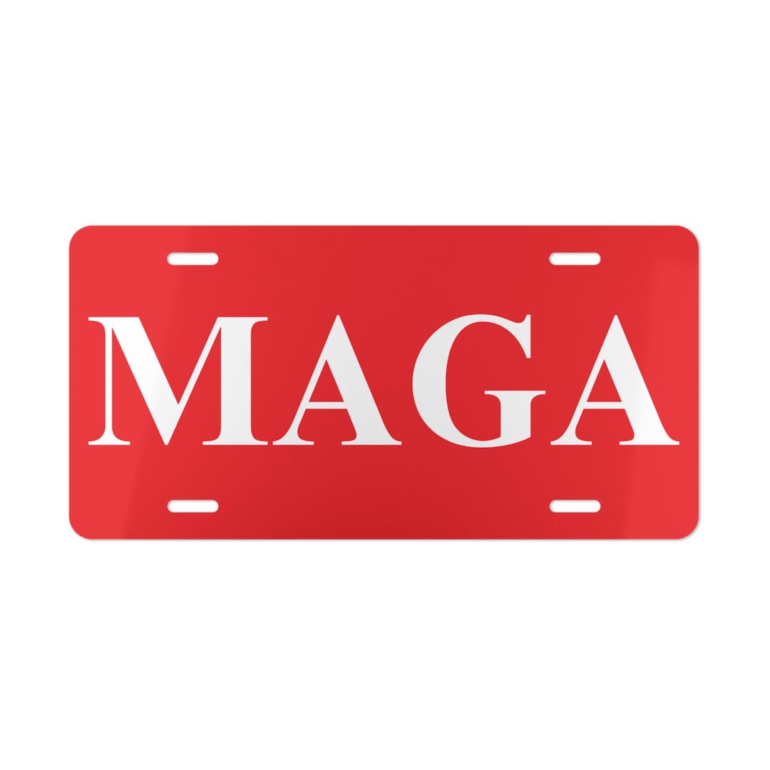 Donald Trump MAGA Vanity License Plate Vote Trump 2024 - Etsy
