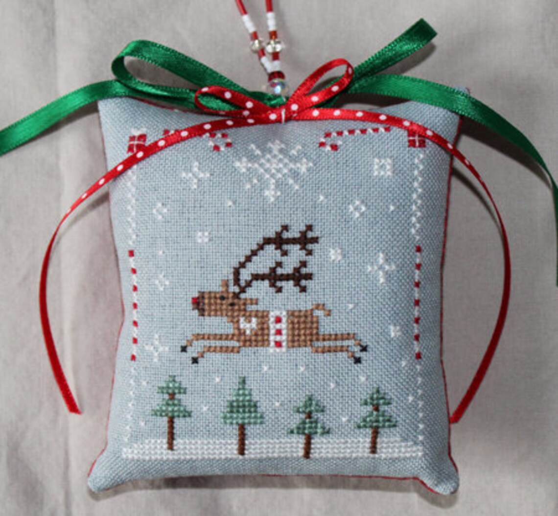 Reindeer Joy Cross Stitch Pattern - Etsy