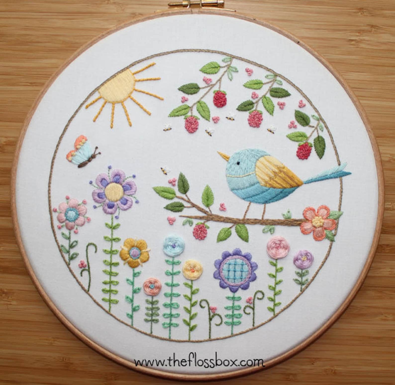 Summer Sunshine Embroidery Pattern - Etsy