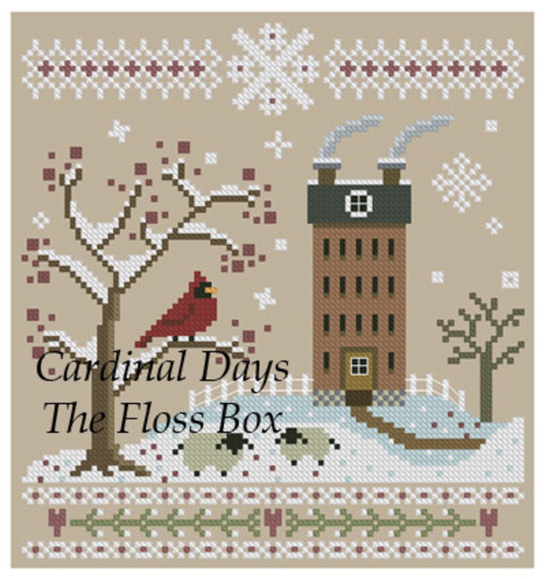 Cardinal Days Cross Stitch Pattern - Etsy