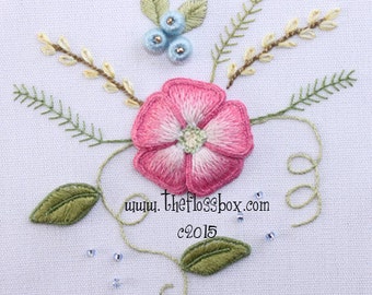 Stumpwork Embroidery Pattern anemone Flowers PDF Download 1 Hour Video ...