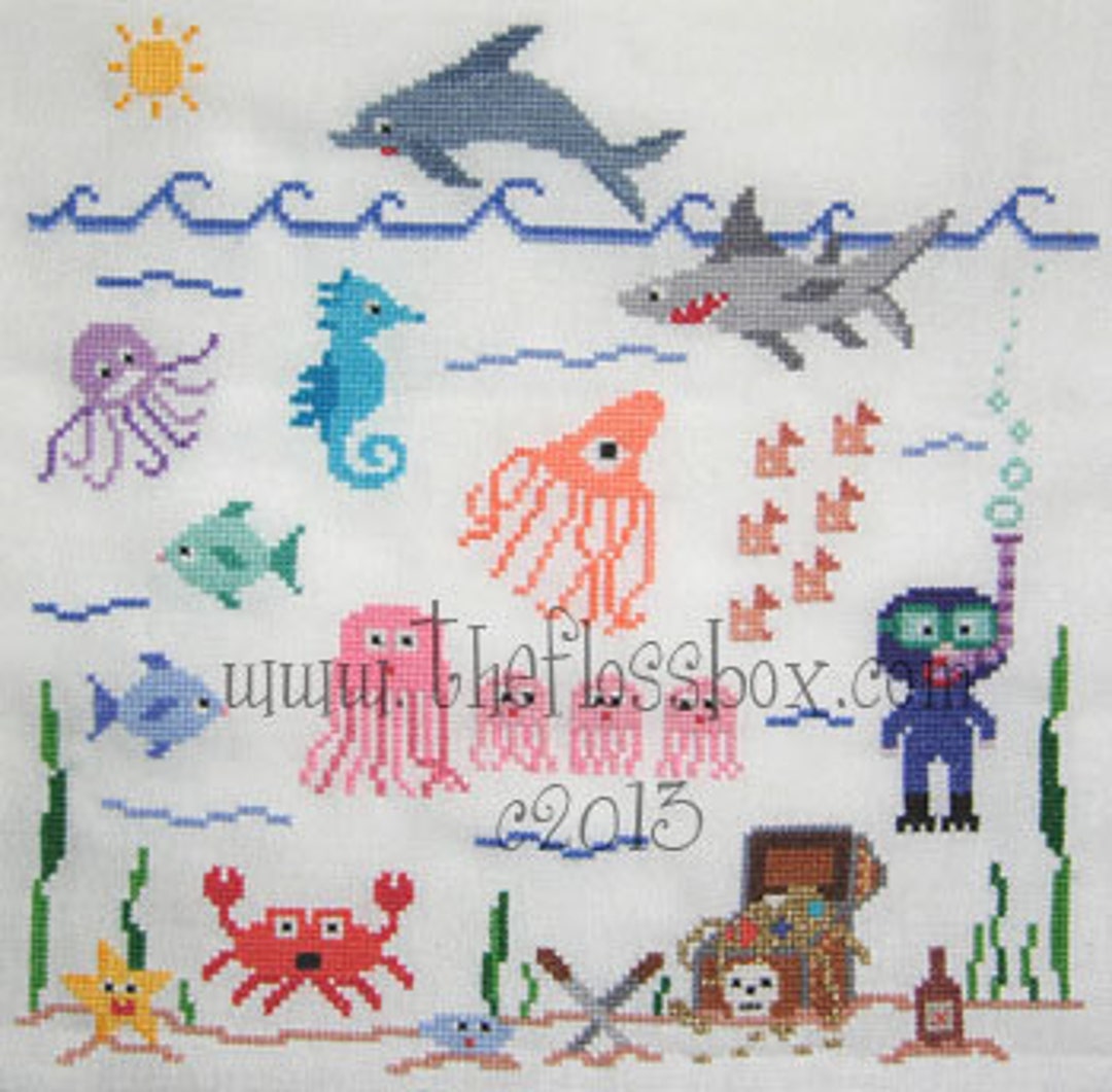 Under the Sea Cross Stitch Pattern - Etsy