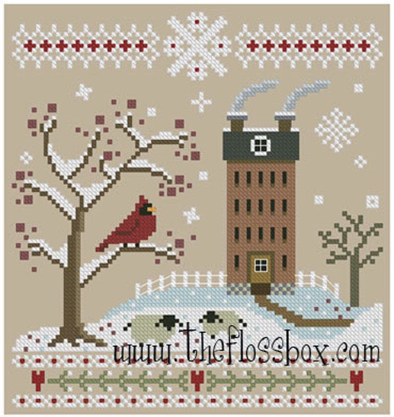 Cardinal Days Cross Stitch Pattern | Etsy