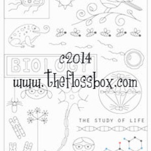 Biology Sampler Embroidery Pattern - Etsy