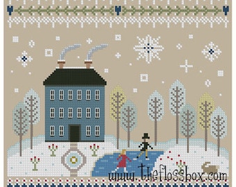 Winter Forest Cross Stitch Pattern Winter Landscape Cross - Etsy