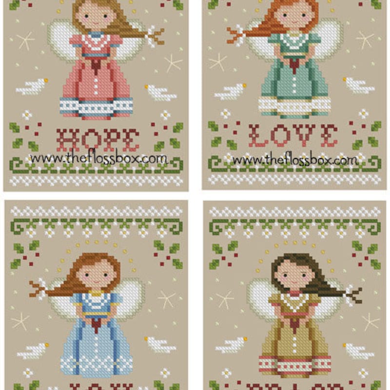 Angel Cross Stitch - Etsy