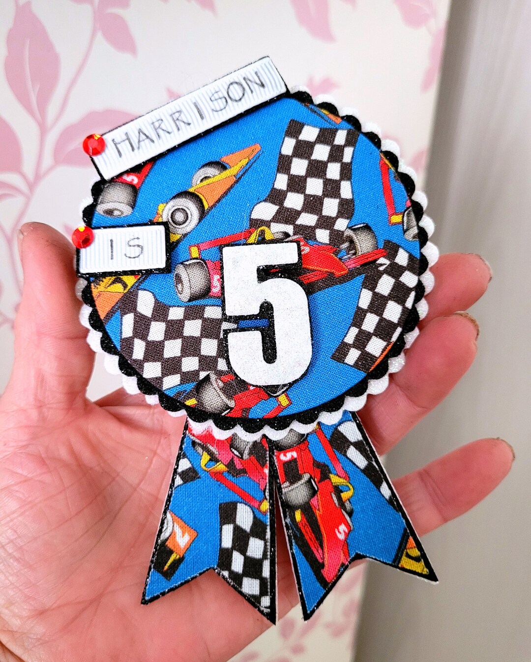 Personalised Birthday Badge, Formula One Cars Birthday Badge, Formula 1 ...