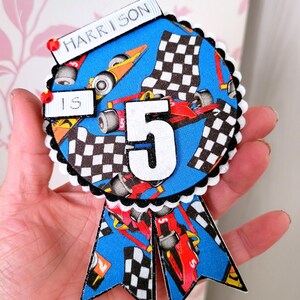 Personalised Birthday Badge, Formula One Cars Birthday Badge, Formula 1 ...
