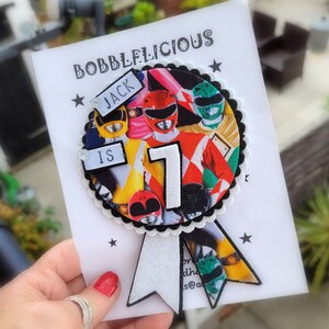Personalised Birthday Badge Rangers Badge Power Ranger - Etsy
