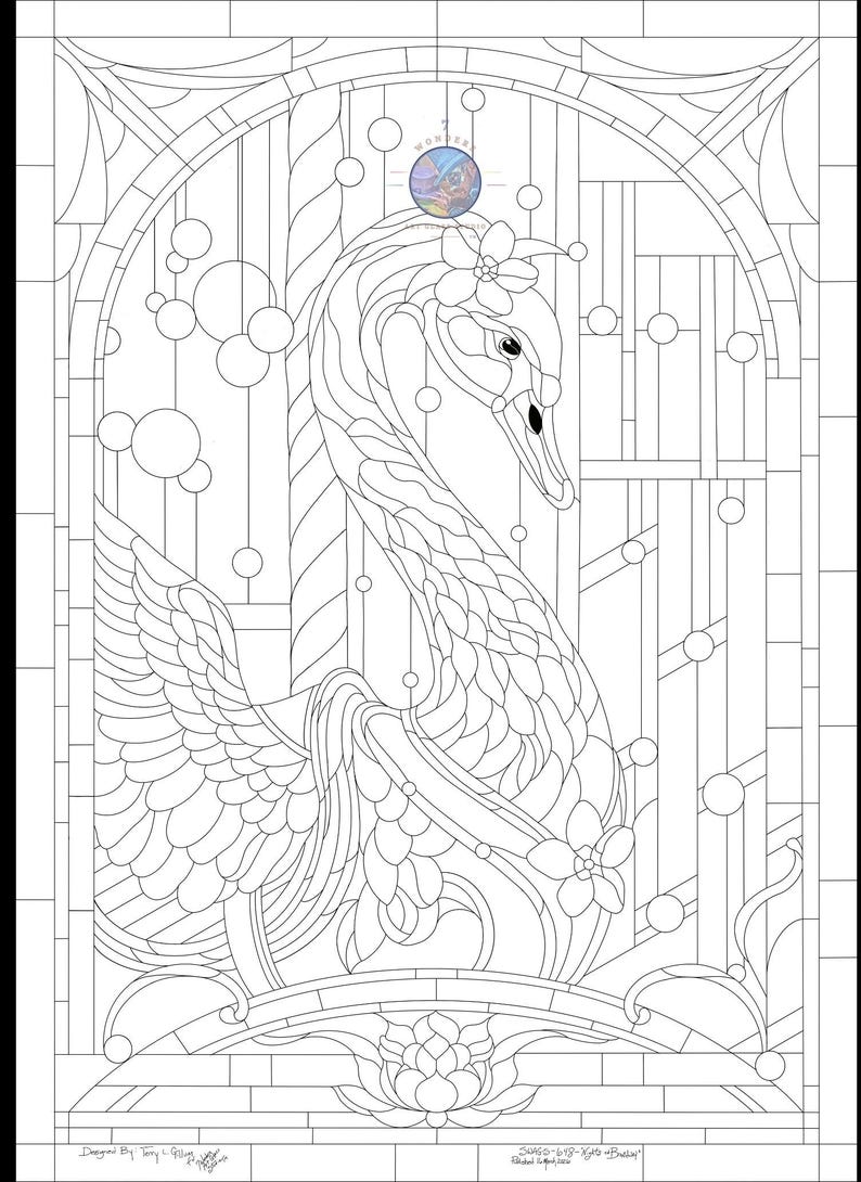 Stained Glass Window Pattern (digital Download) SWAGS 648 “nights on ...