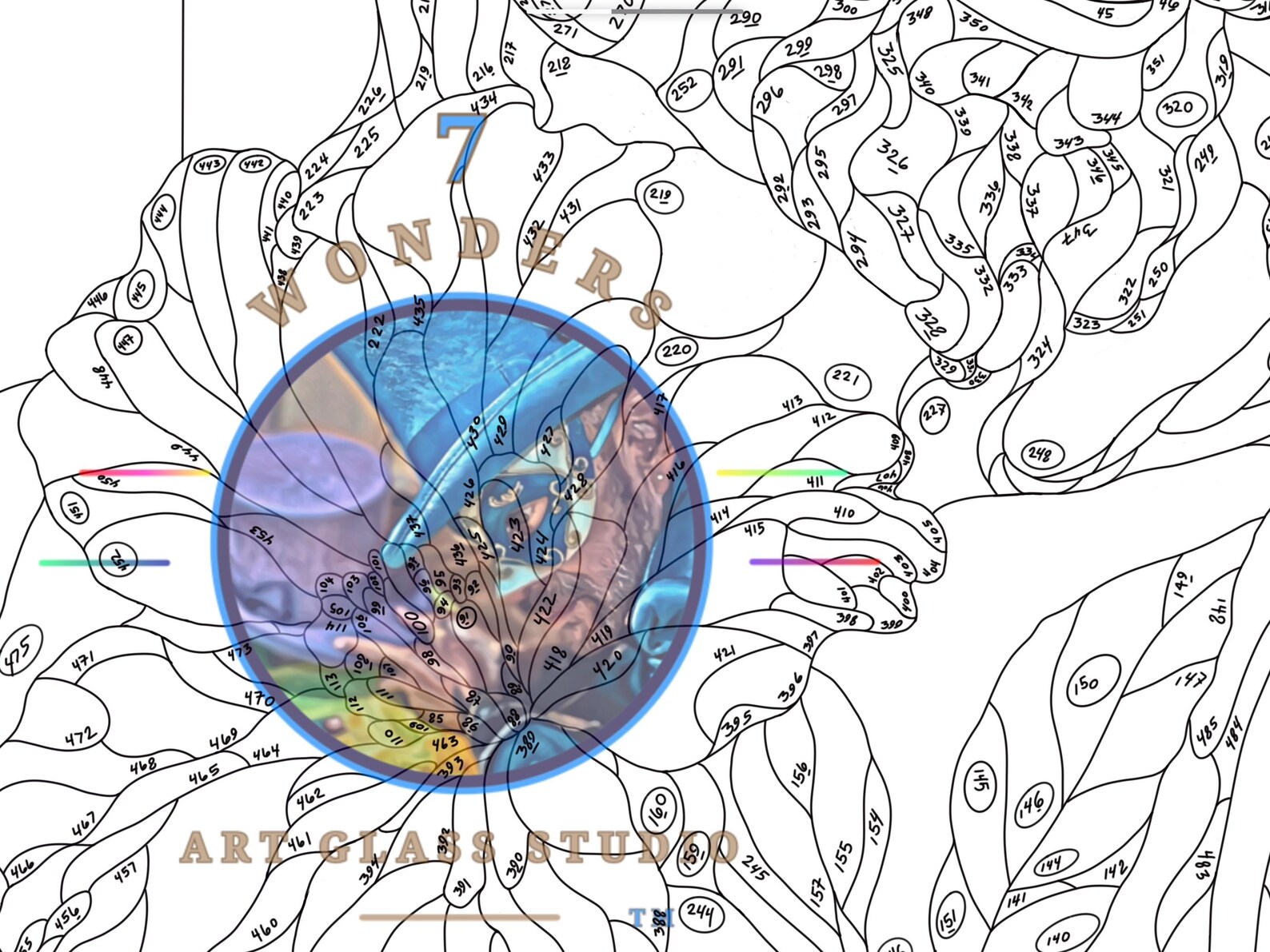 SWAGS 781 “desert Rose” Faun/satyr Stained Glass Pattern - Digital ...