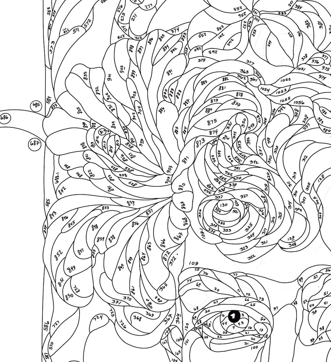 Satyr Wall Art Stained Glass & Coloring Book Pattern - Daylily Flower ...