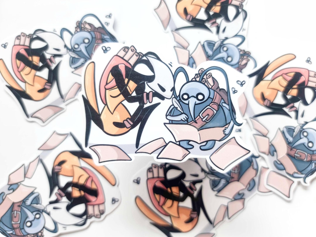 Hollow Knight - Silksong - Shakra & Cornifer Diecut Sticker ...