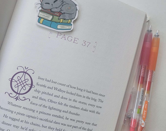 Cat Noodles Magnetic Bookmarks - Kawaii Bookmarks - Etsy Canada