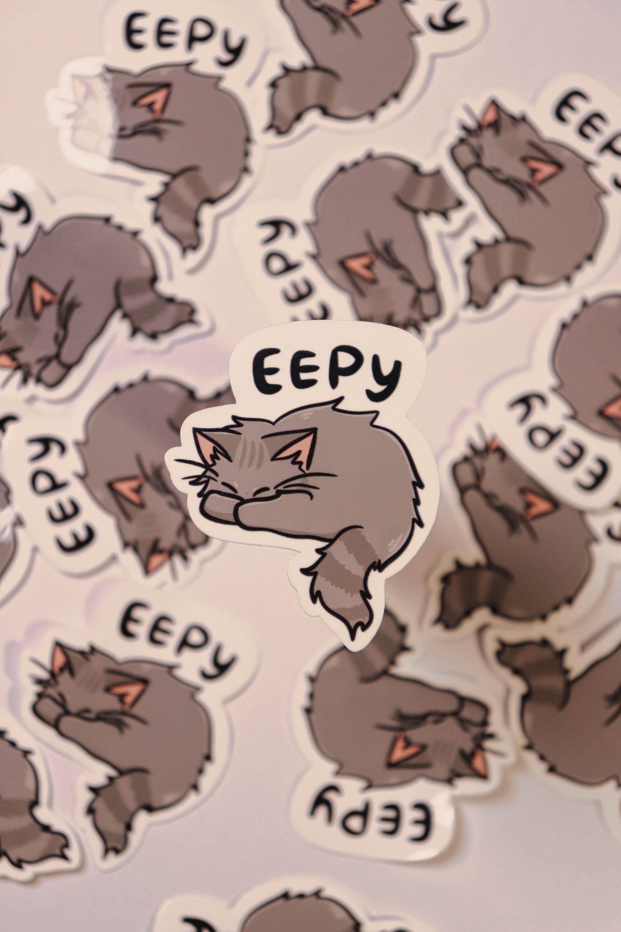 Eepy Cleo Die-cut Sticker Kawaii, Water Resistant Bujo for Bullet ...