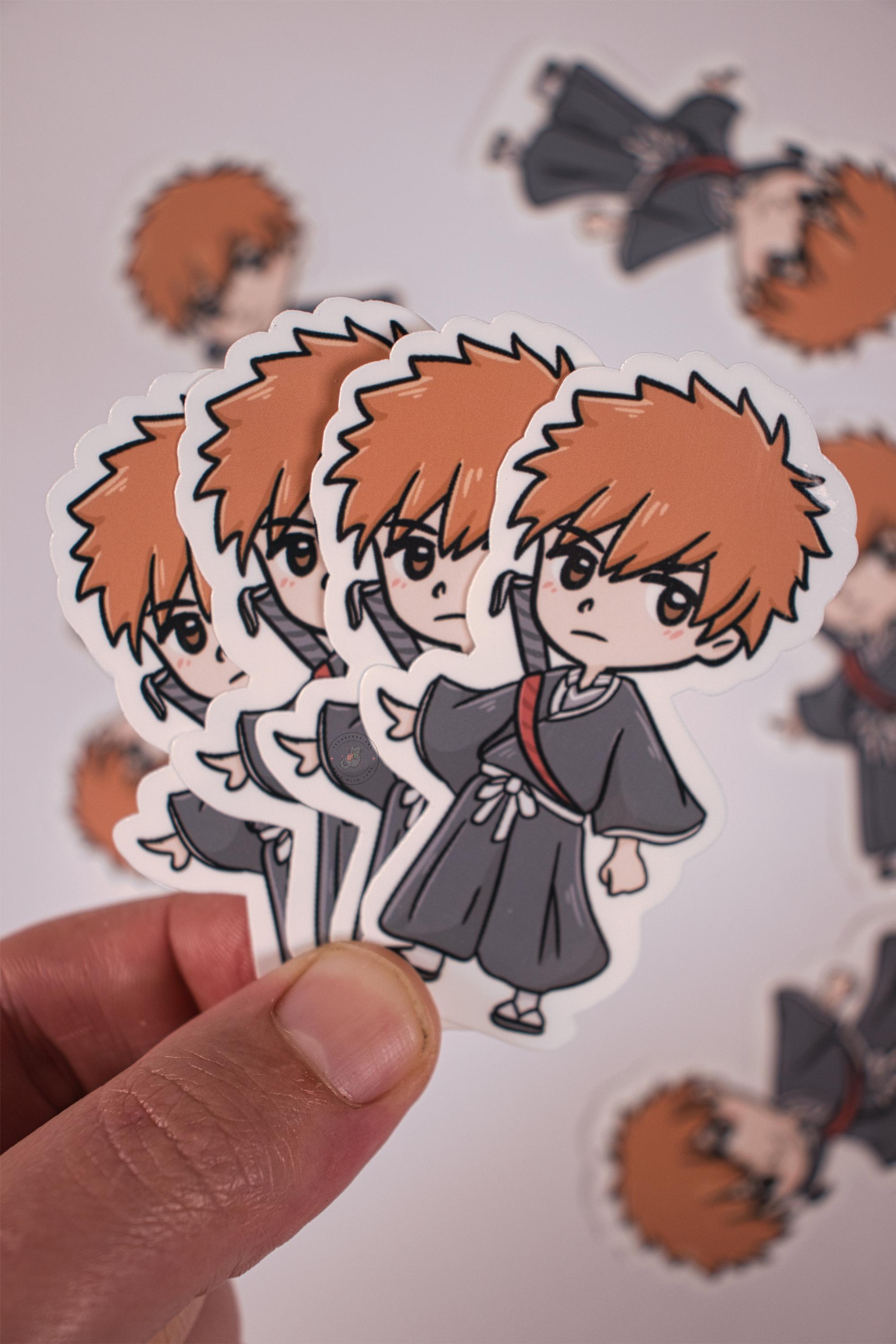 Bleach - Ichigo - Die-cut Sticker Kawaii, Water Resistant Bujo for ...