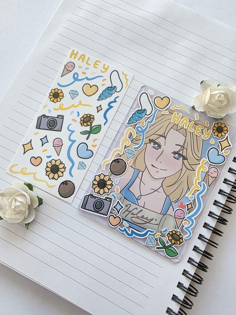 Stardew Valley SDV Hayley Deco Sheets - Journal, Decoration, Sticker ...