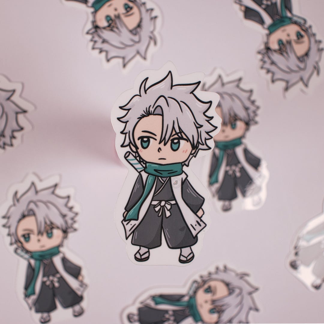 Bleach - Toshiro - Die-cut Sticker Kawaii, Water Resistant Bujo for ...