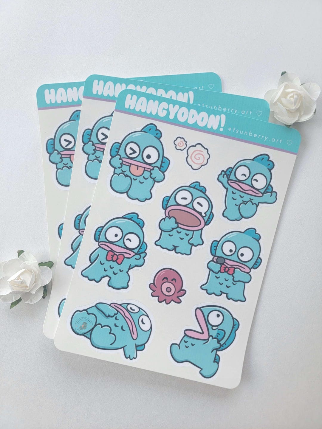 Sanrio - Hangyodon Sticker Sheet - Anime, Game, Gaming, Stickers ...