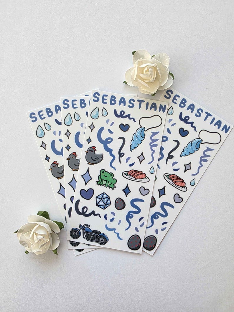 Stardew Valley SDV Sebastian Deco Sheets - Journal, Decoration, Sticker ...