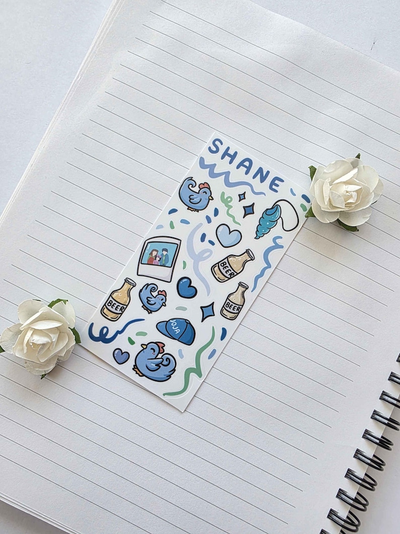 Stardew Valley SDV Shane Deco Kit - Journal, Decoration, Sticker Sheet ...