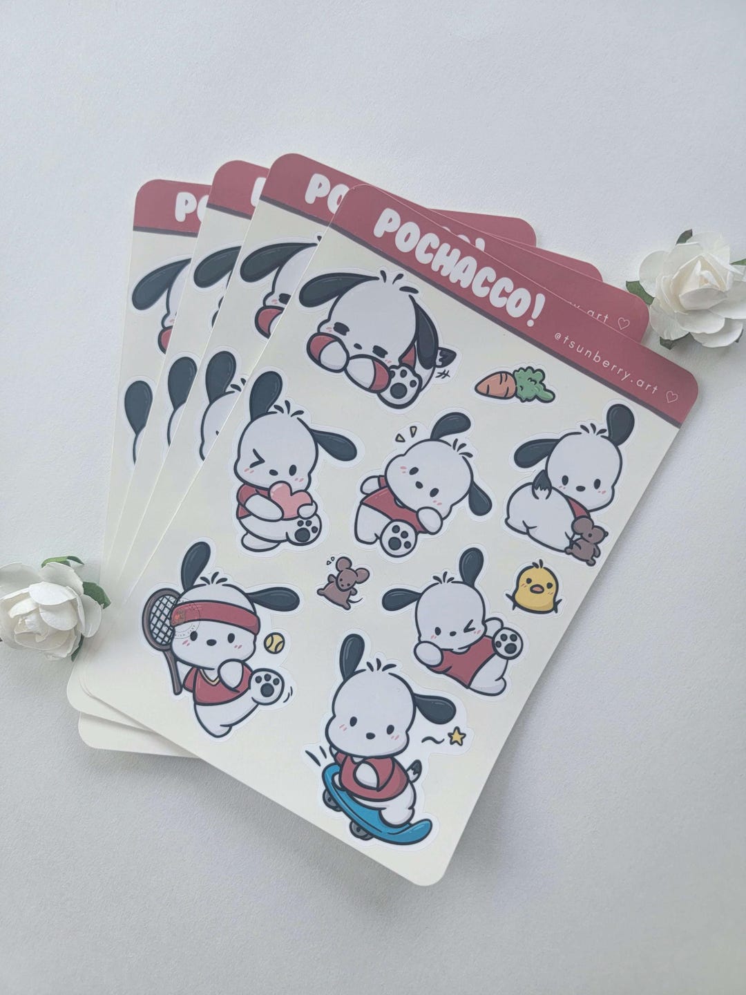Sanrio - Pochacco Sticker Sheet - Anime, Game, Gaming, Stickers ...