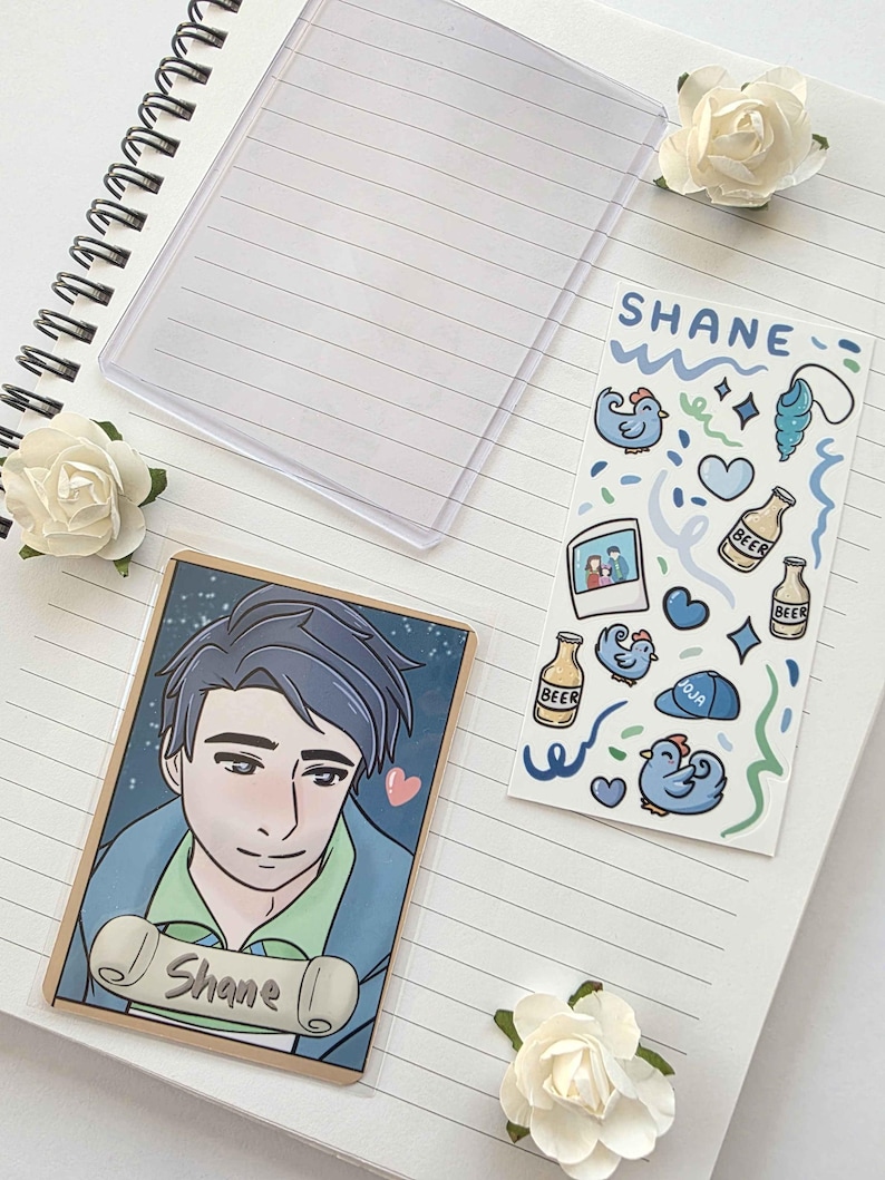 Stardew Valley SDV Shane Deco Kit - Journal, Decoration, Sticker Sheet ...