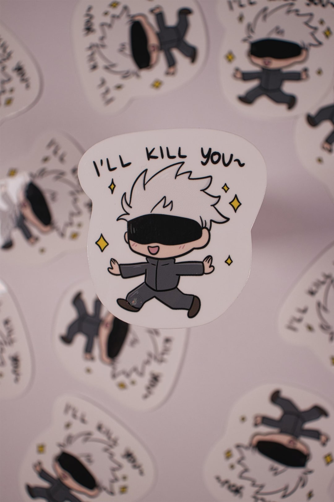 JJK Jujutsu Kaisen Gojo Skipping - Die-cut Sticker Kawaii, Water ...