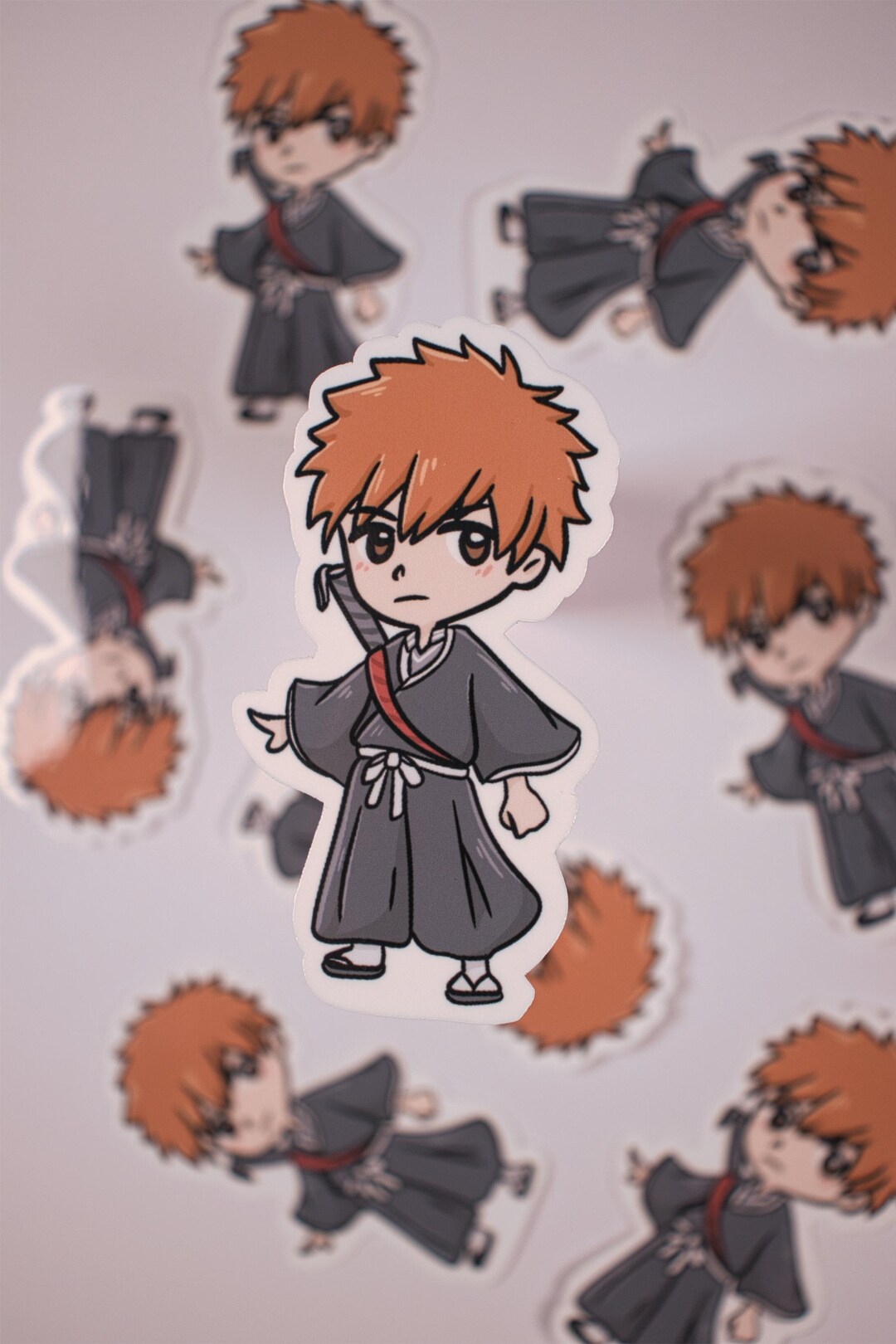 Bleach Ichigo Die-cut Sticker Kawaii, Water Resistant Bujo for Bullet ...