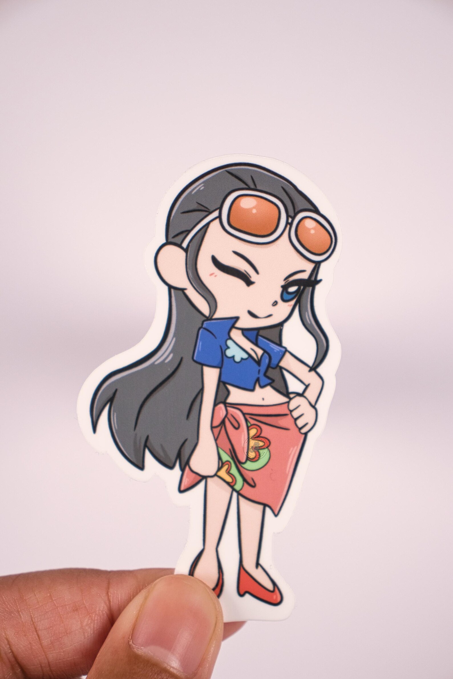 One Piece - Nico Robin - Die-cut Sticker Kawaii, Water Resistant Bujo ...