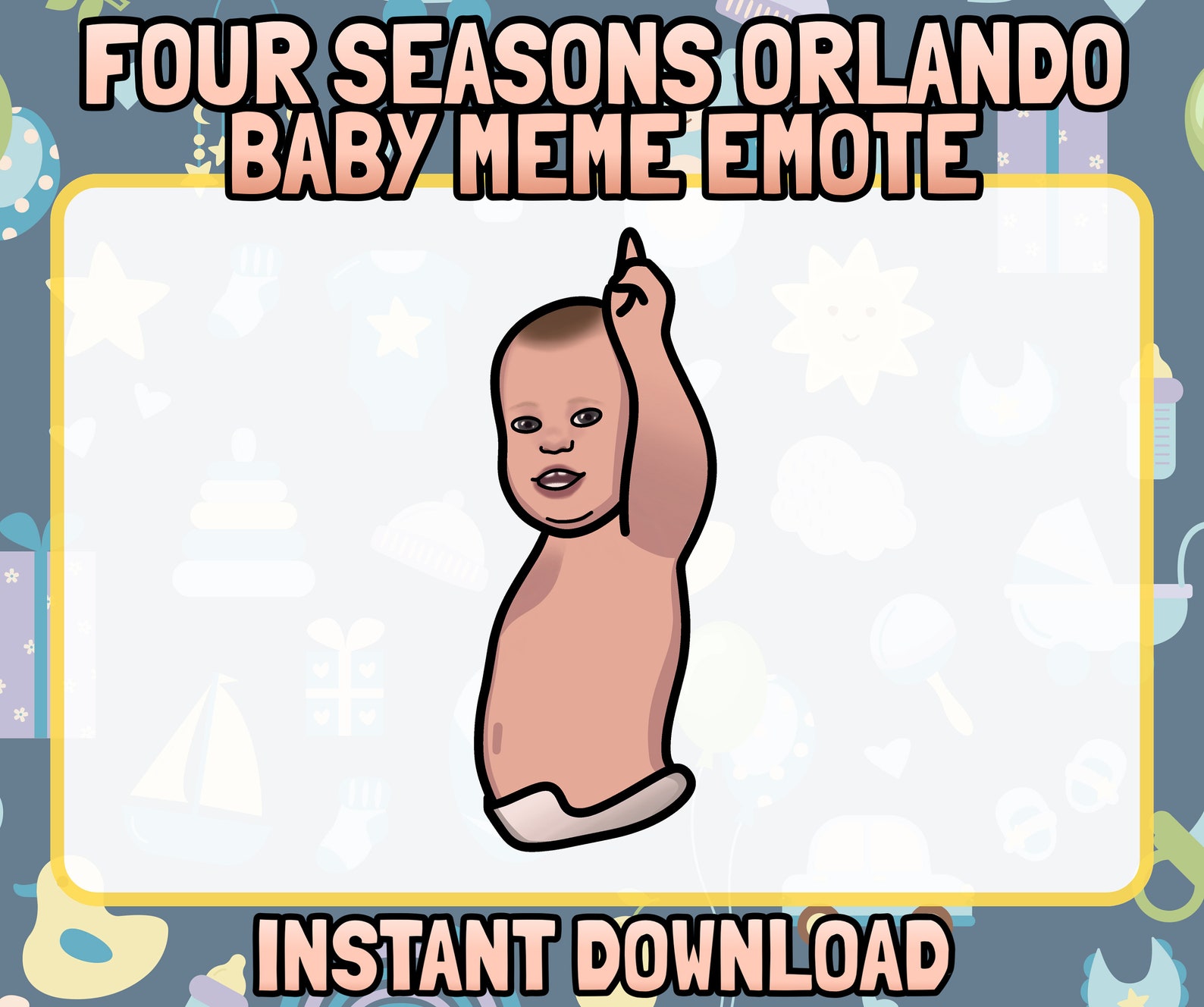 FULLY CONSCIOUS BABY Meme Emote for Twitch Discord Youtube Stream ...