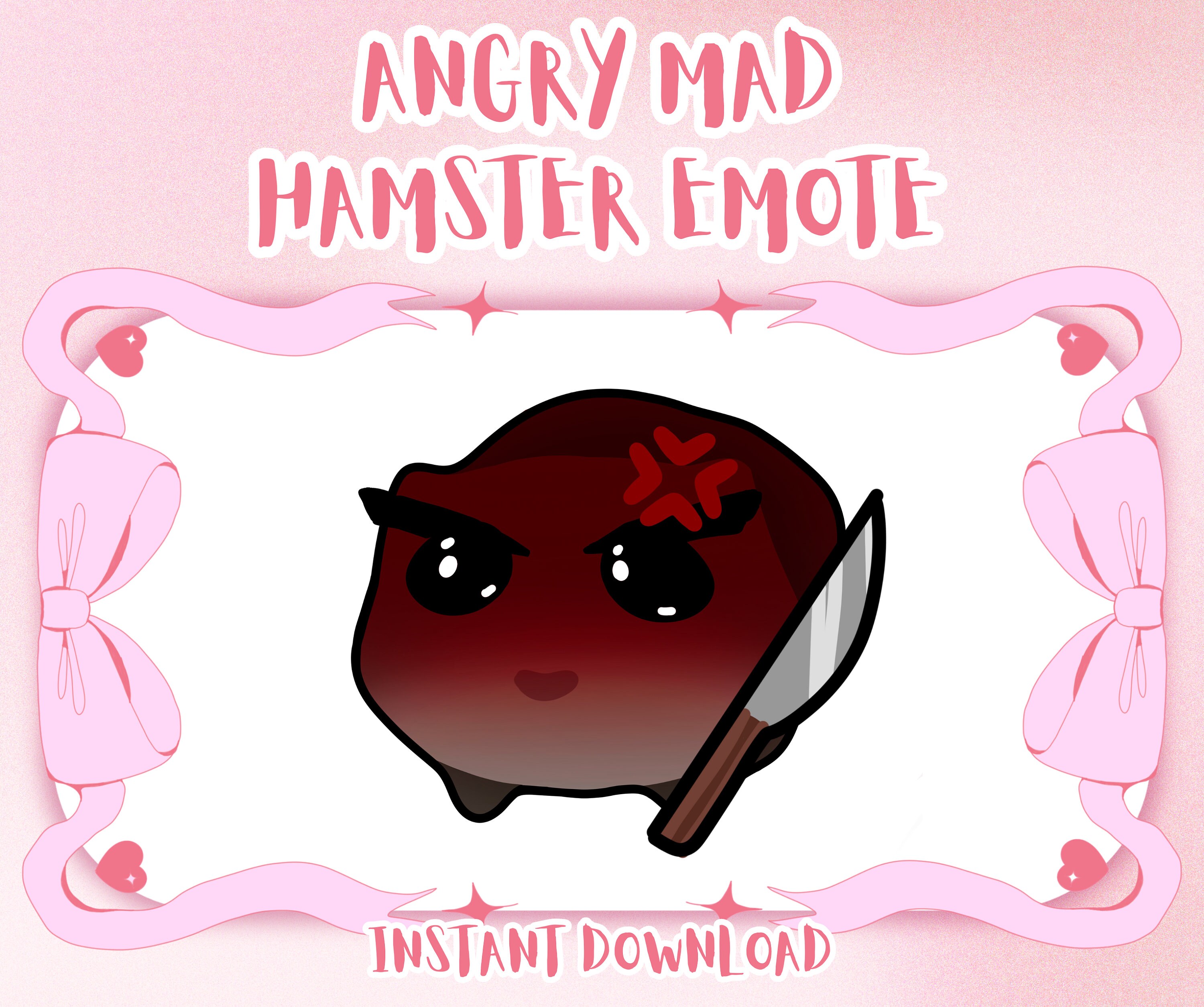 SAD HAMSTER MEME Emote angry Mad for Twitch Discord Youtube Stream ...
