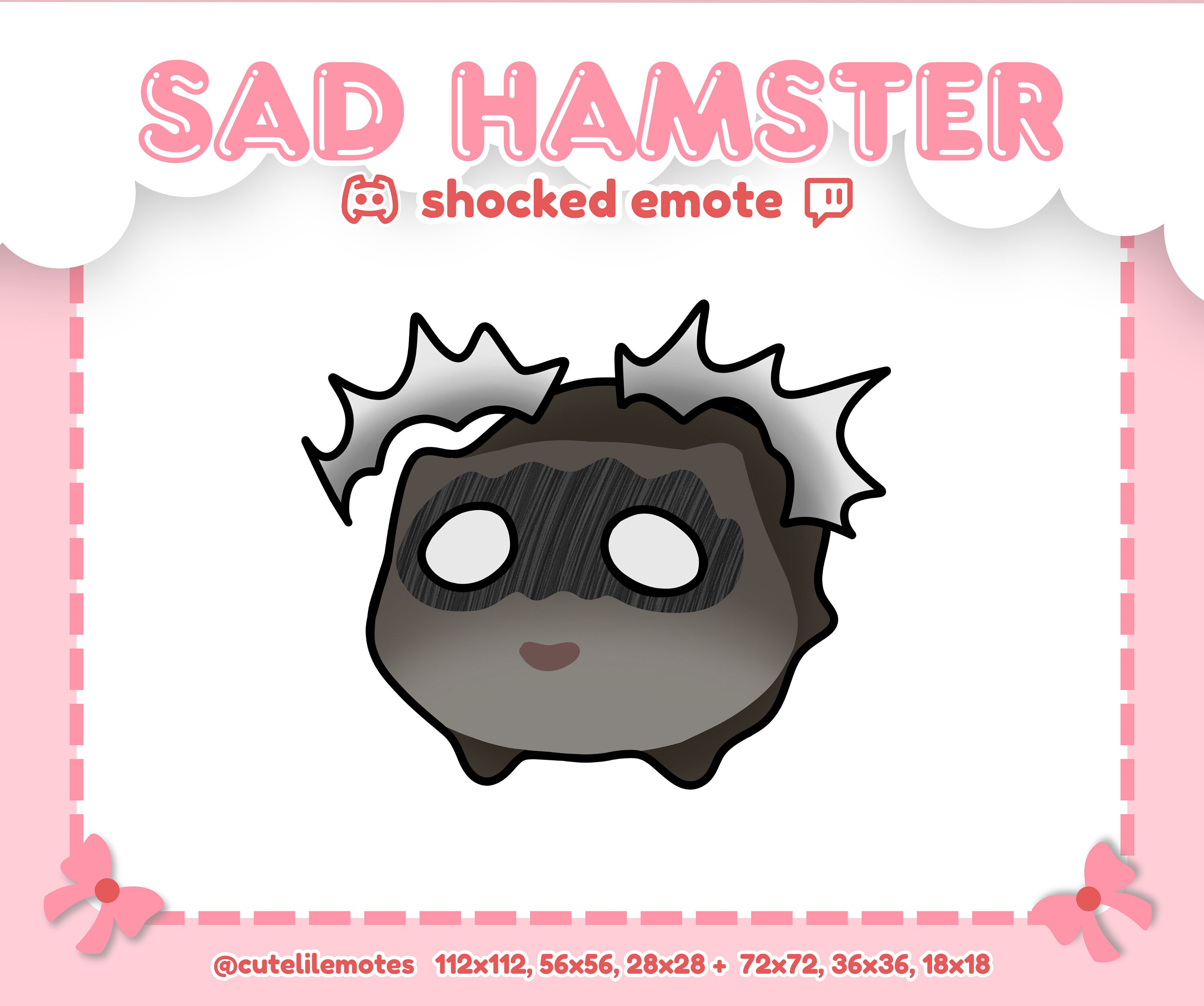 SAD HAMSTER MEME 9 Emote Bundle for Twitch Discord Youtube Stream ...