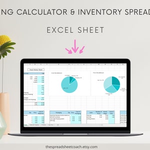 Excel Spreadsheet for Small Business: Pricing Calculator & Inventory ...