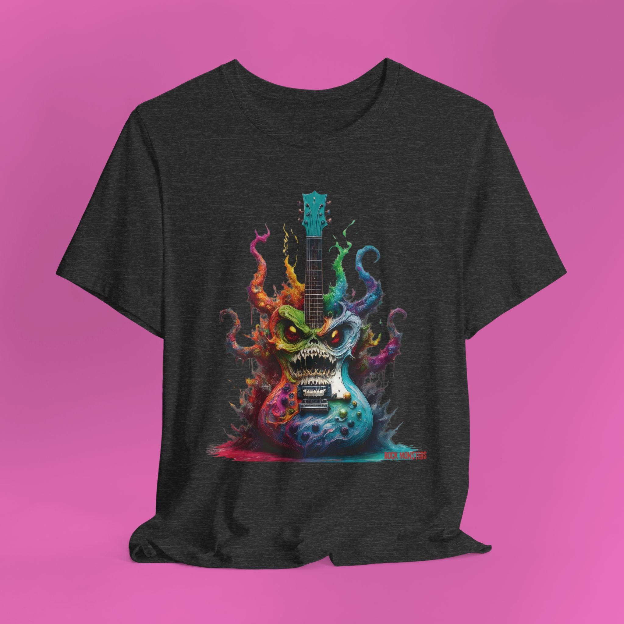 Rock Monsters 'octo' the Demonic Guitar Monster Tshirt, Unisex Tee ...