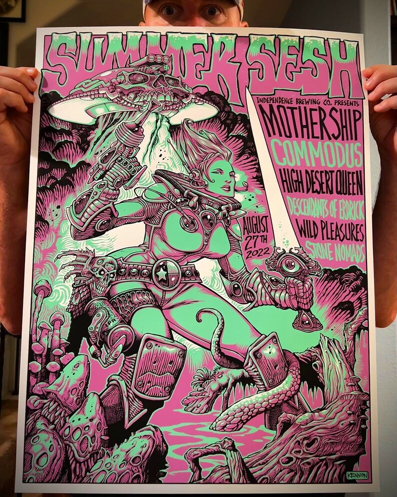 Summer Sesh IV Poster Silk Screen Limited Edition - Etsy