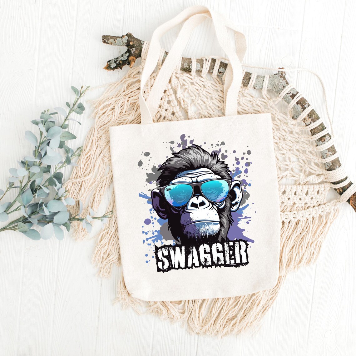 Swagger Svg Png Pdf, Monkey Full of Swag, Svg Print Arts, Swagger ...