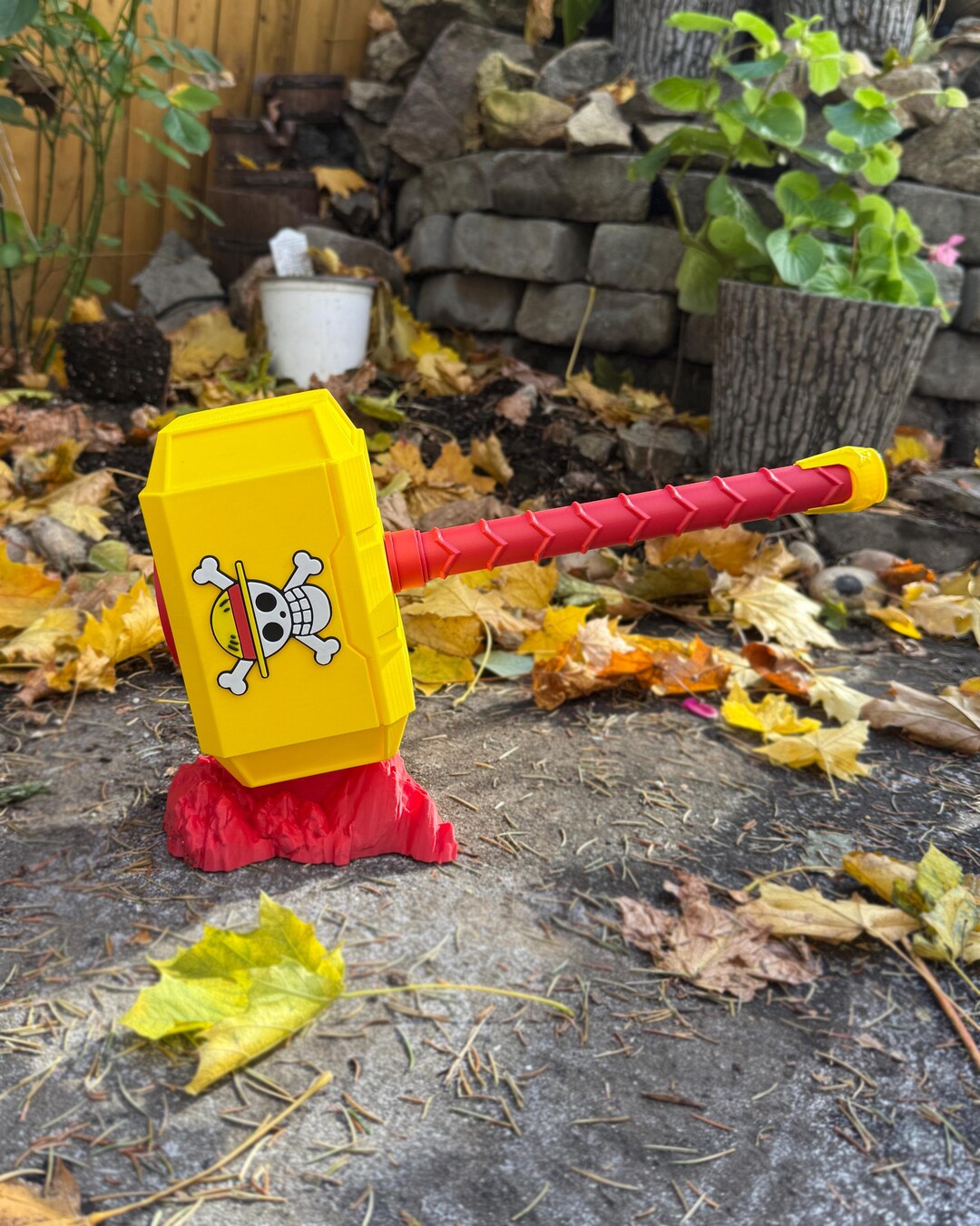 Anime Thor Hammer | Gifts for Anime Fans | Stand Included | 3D Printed ...