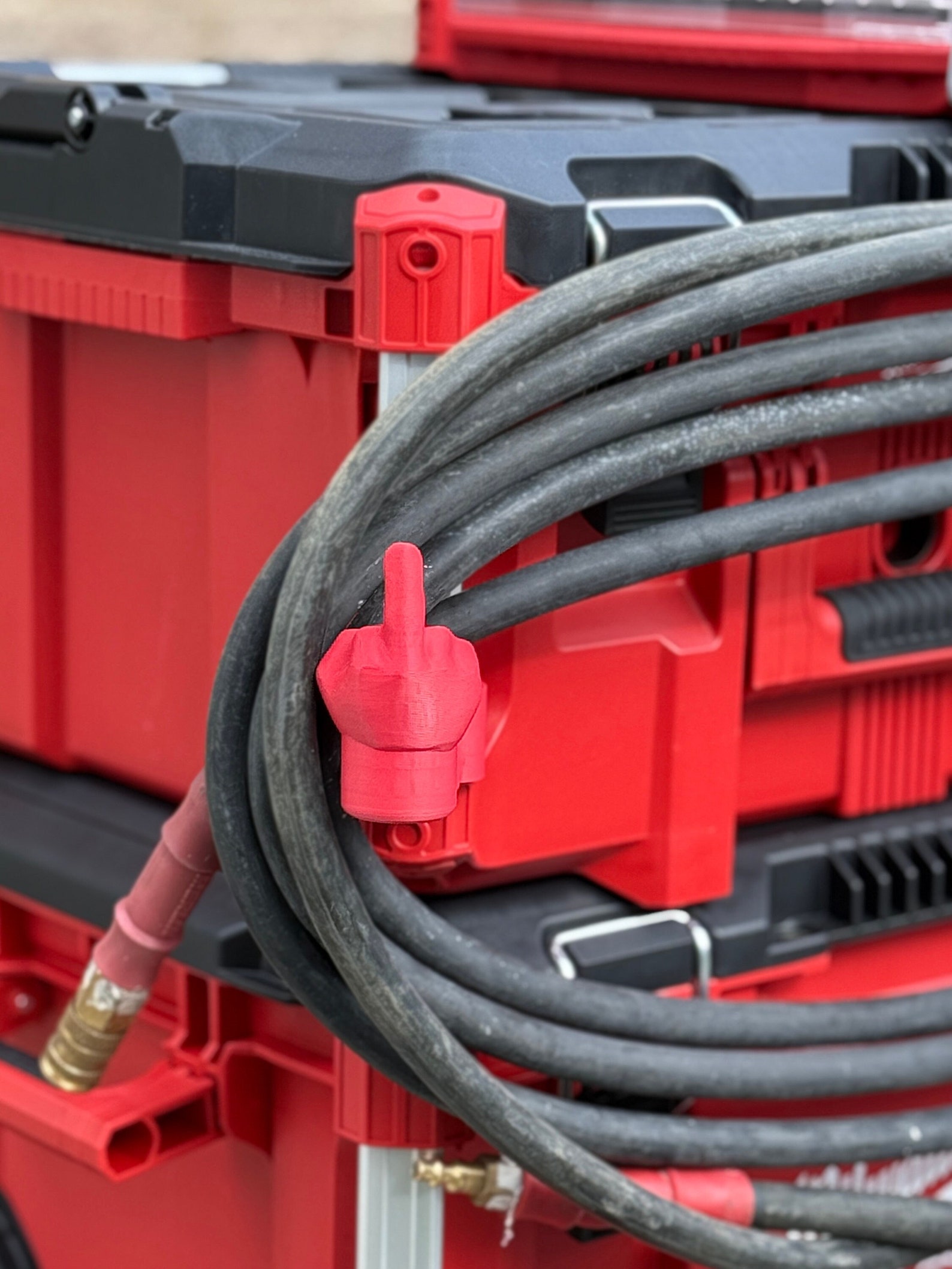 Funny Middle Finger Accessory for Milwaukee Packout Toolbox – Set of 2 ...