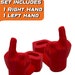 Funny Middle Finger Accessory for Milwaukee Packout Toolbox Set of 2 ...
