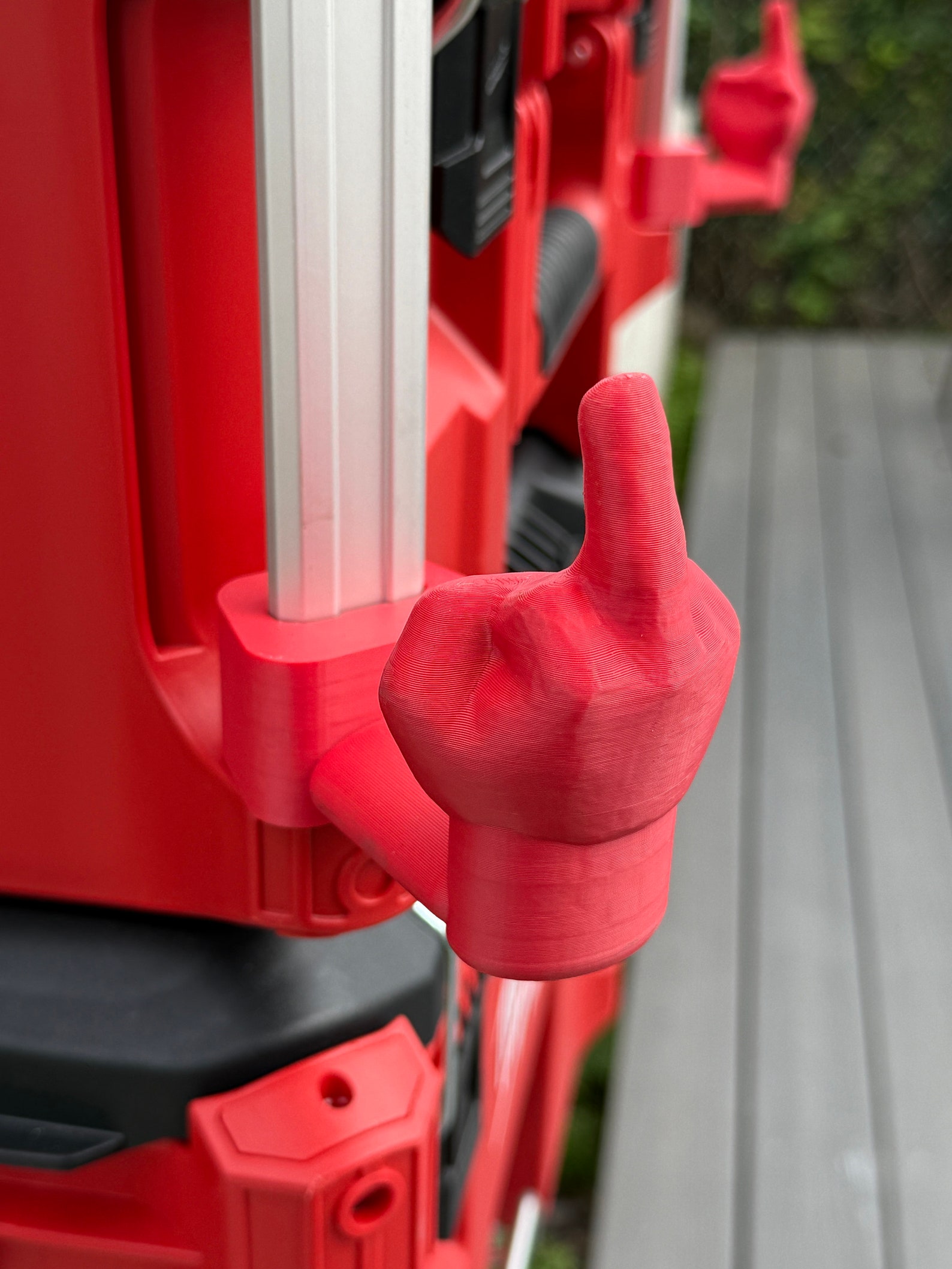 Funny Middle Finger Accessory for Milwaukee Packout Toolbox Set of 2 ...